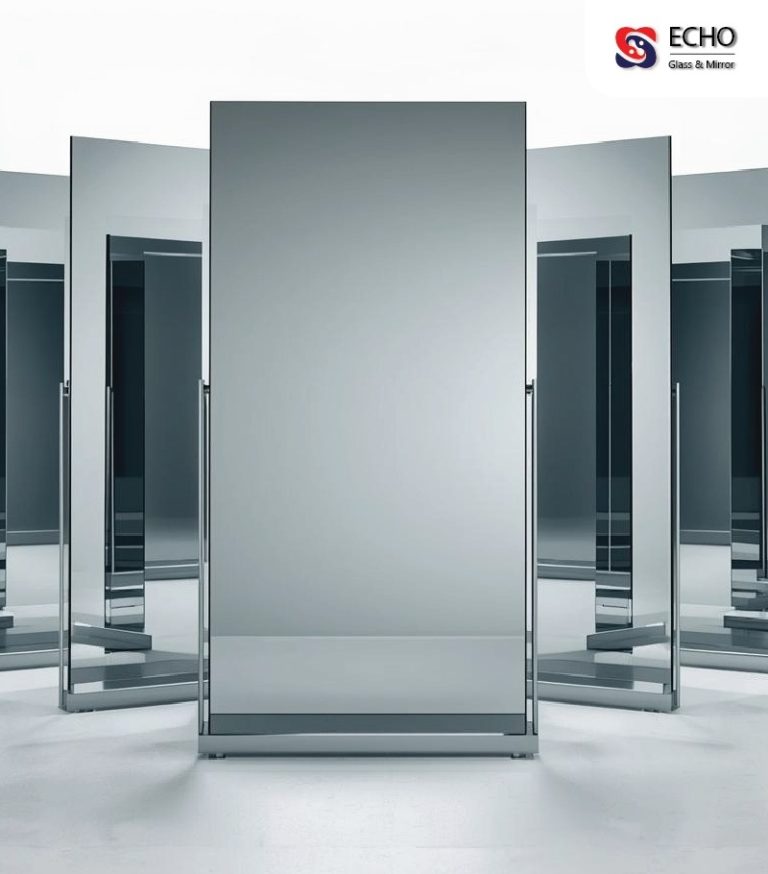 Grey Color Tinted, Floated, Reflective Glass Sheet
